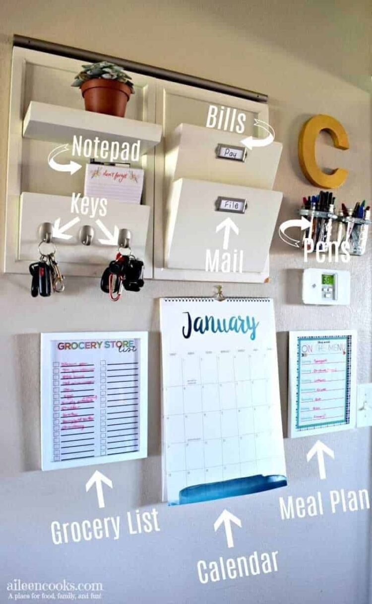20 Genius Command Center Ideas to Help You Stay Organized 24/7